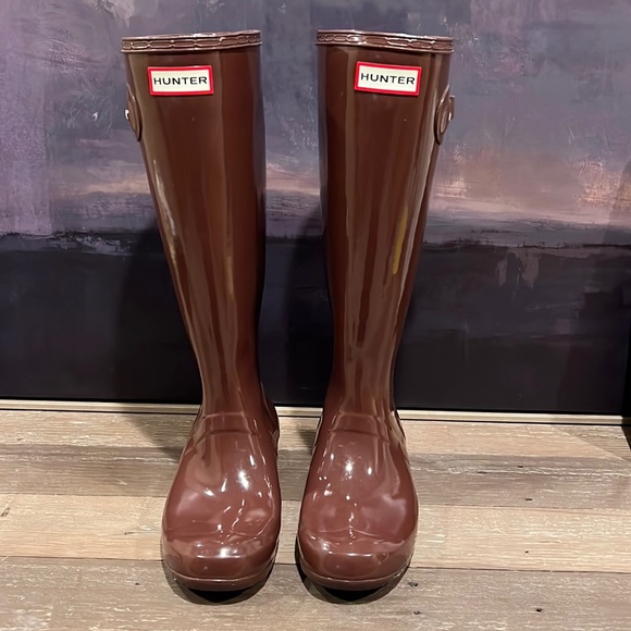 Hunter | Shoes | Hunter Boots Tall Gloss Rain Boots Size 6 | Poshmark